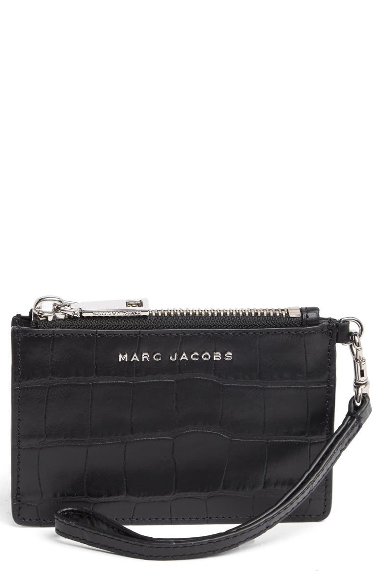 Marc Jacobs Croc Embossed Leather Wristlet | Nordstromrack