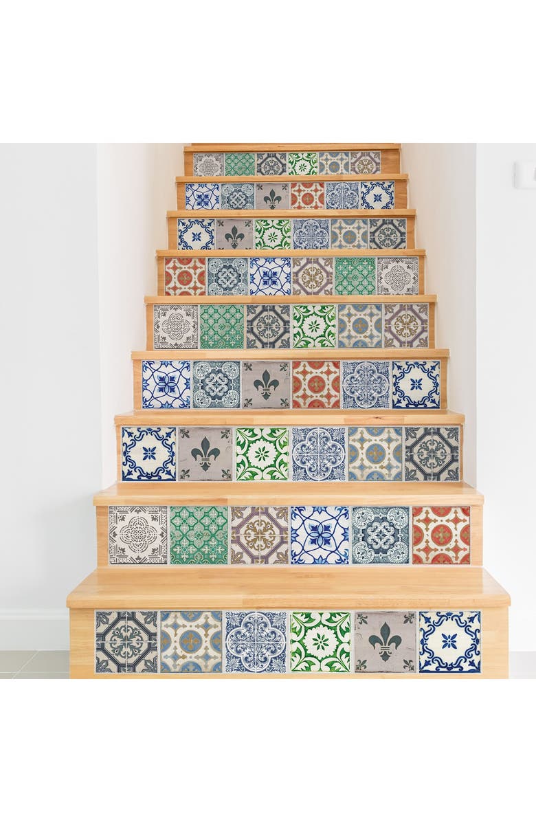 WALPLUS Vintage Porcelain Tiles Mix Wall Stickers | Nordstromrack