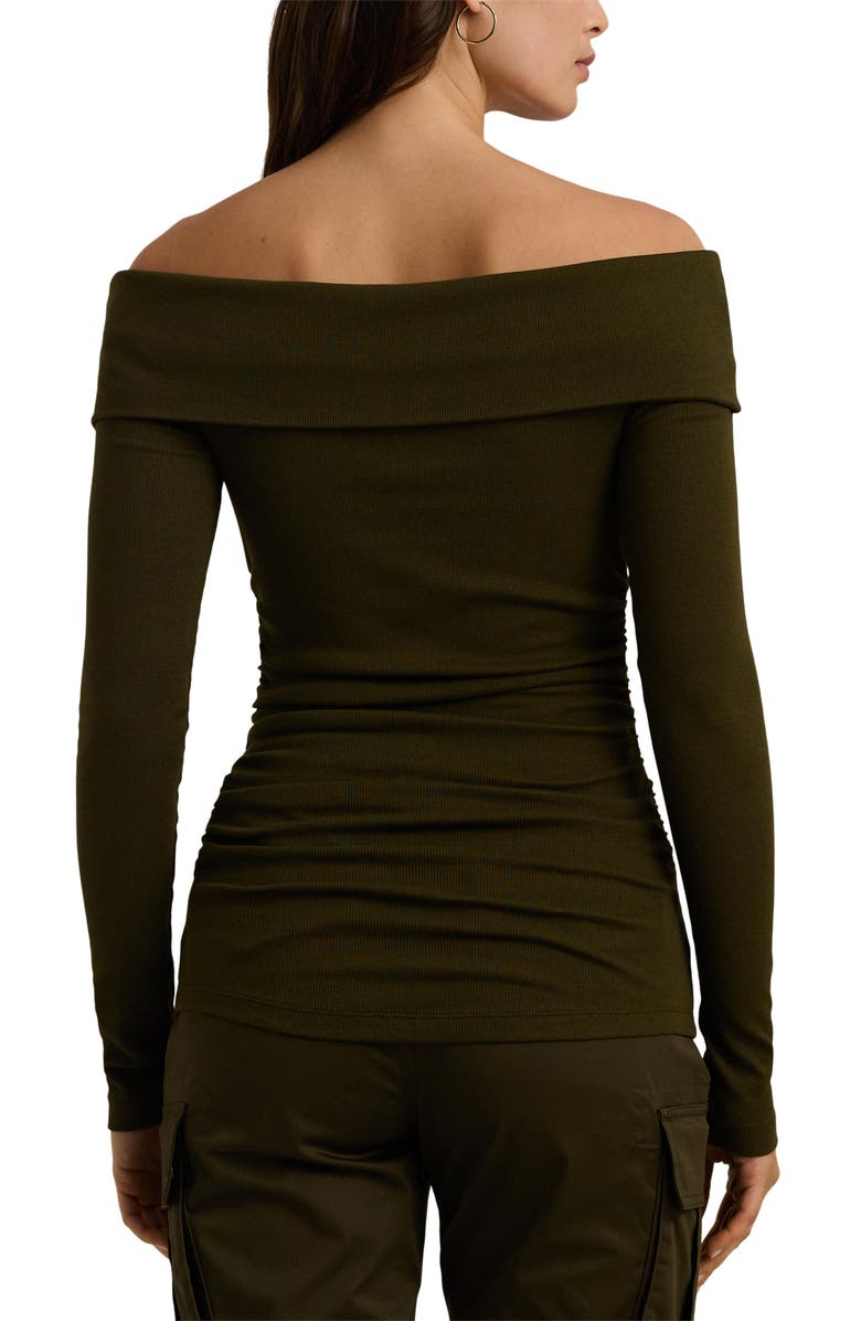 Lauren Ralph Lauren Rib Off the Shoulder Top | Nordstrom