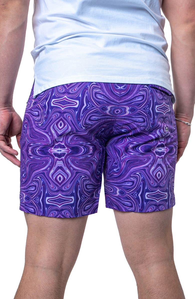 Maceoo Swim Lion Marble Swim Trunks | Nordstromrack