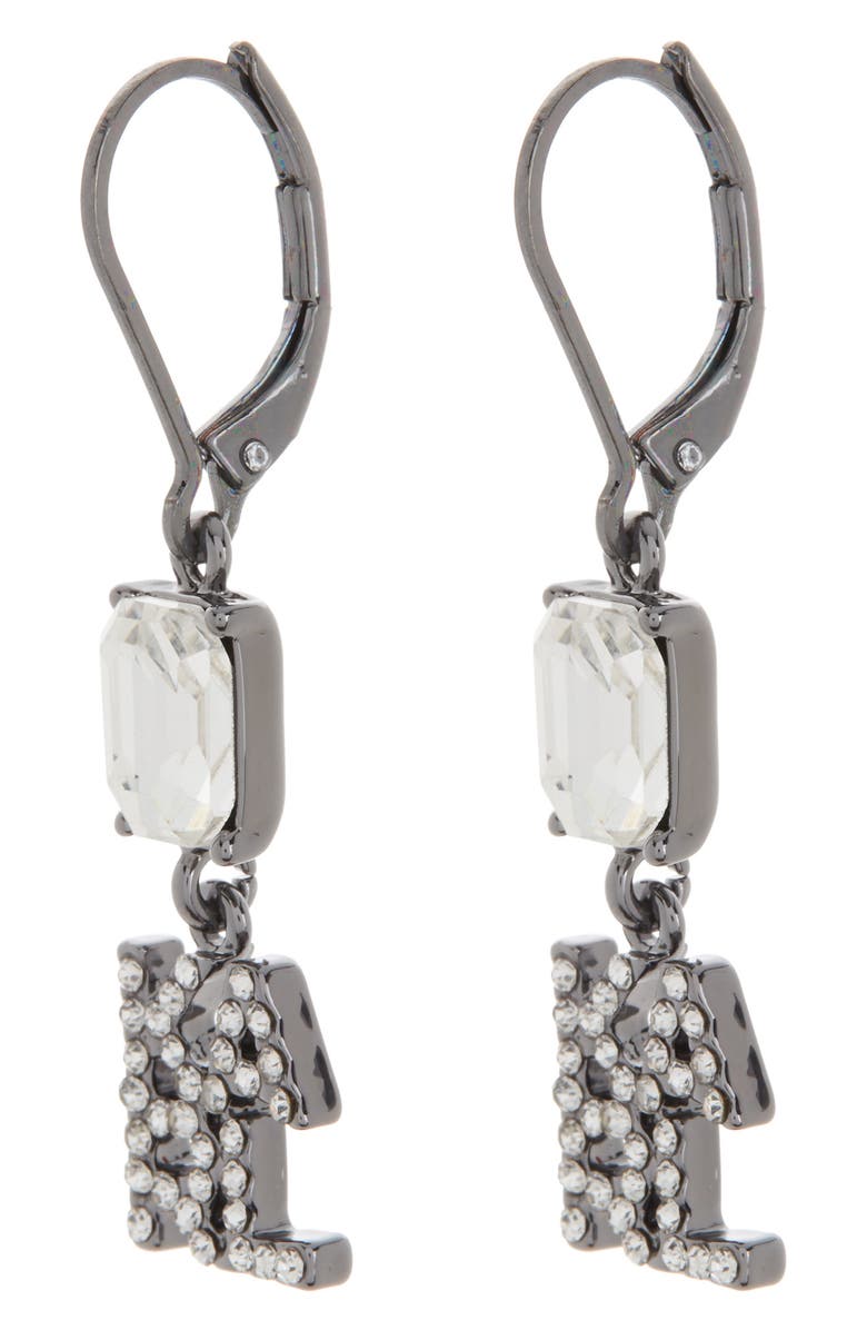 KARL LAGERFELD PARIS Logo Drop Earrings | Nordstromrack