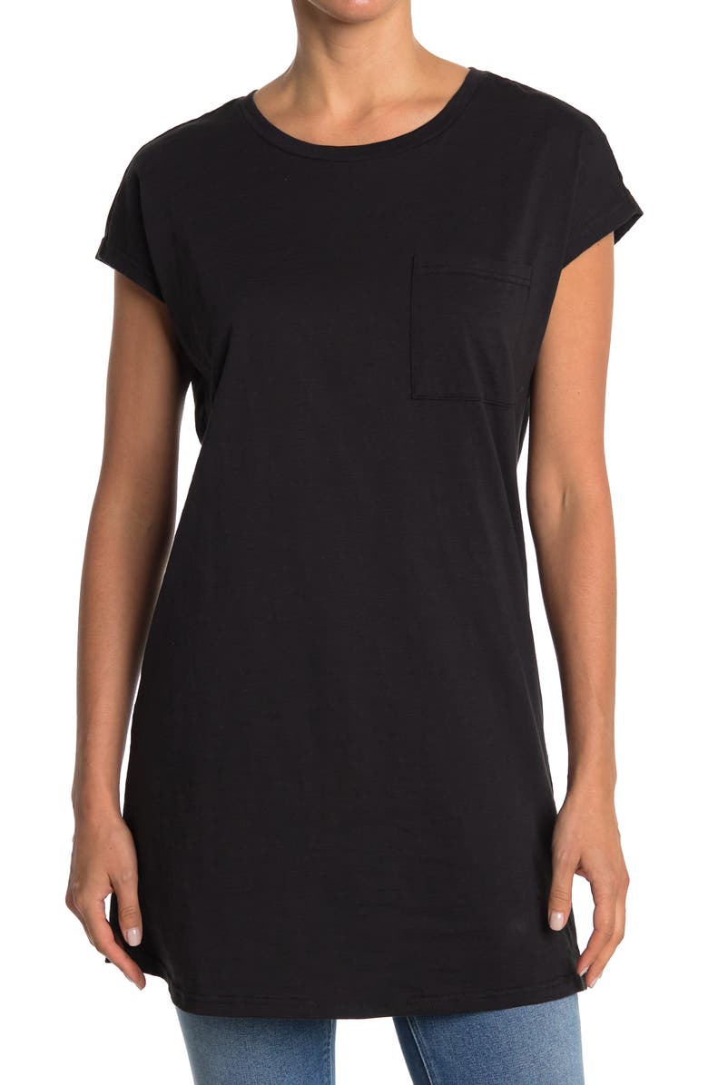 BY DESIGN Vivian Cap Sleeve Pocket T-Shirt | Nordstromrack