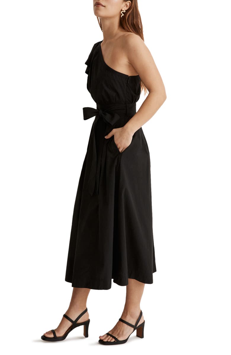 Madewell Ruffled One-Shoulder Midi Dress | Nordstromrack