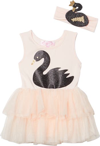 Popatu Swan Tutu Dress w/ Matching Headband | Nordstromrack