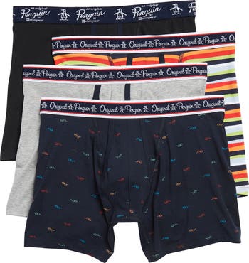 Original Penguin Cotton Stretch Boxer Briefs - Pack of 4 | Nordstromrack