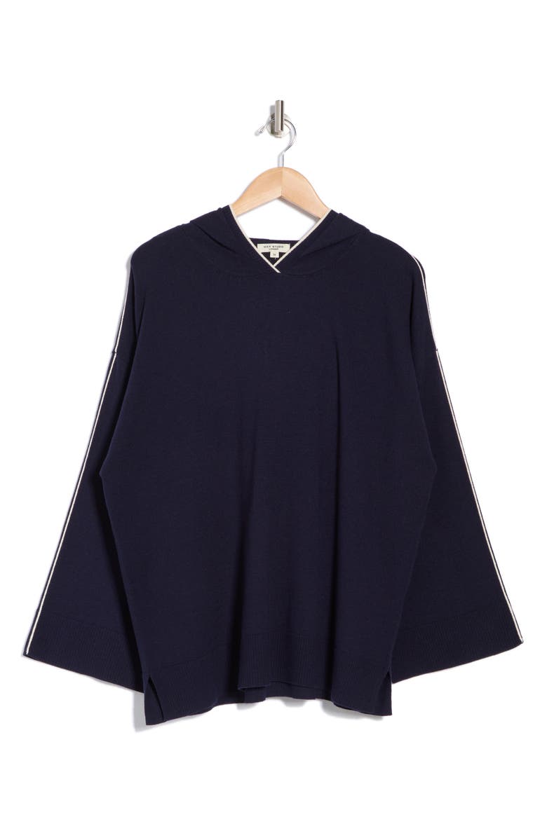 MAX STUDIO Fine Gauge Hooded Sweater | Nordstromrack