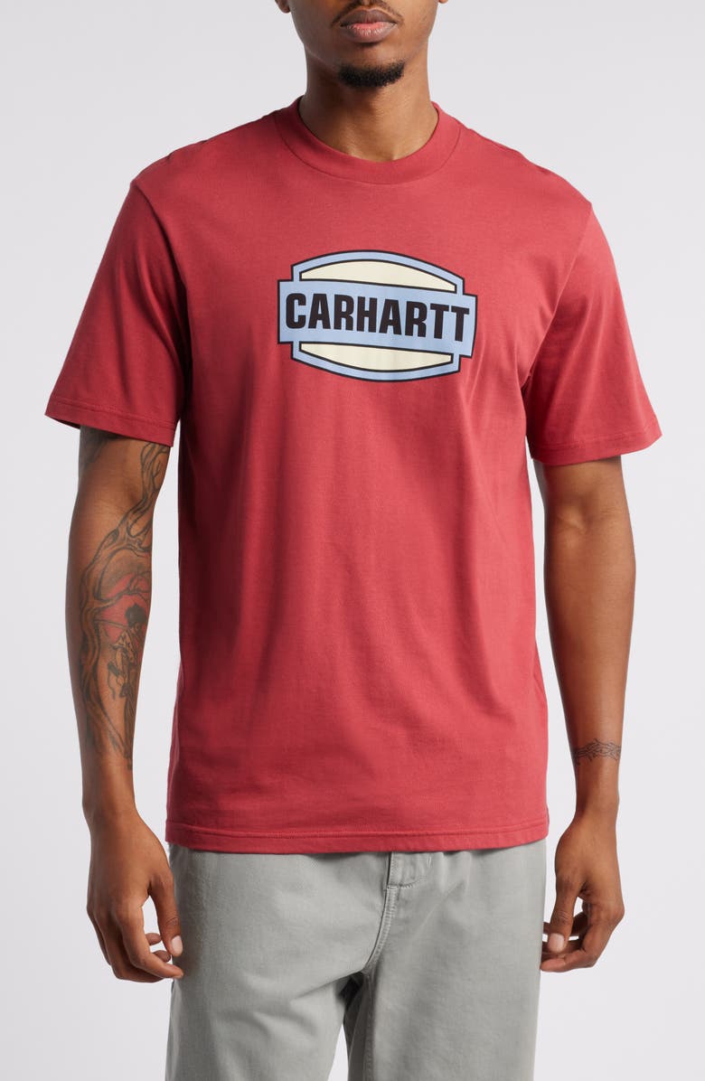 Carhartt Work In Progress Press Script Organic Cotton Graphic T-Shirt ...