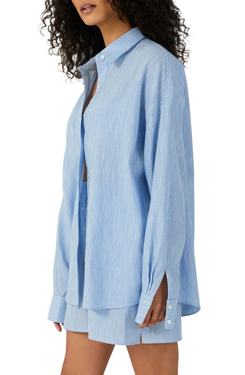 Favorite Daughter The Ex-Boyfriend Pinstripe Button-Up Shirt ...