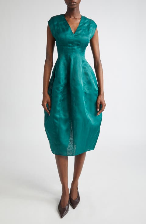 Women's 100% Silk Midi Dresses | Nordstrom