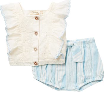 Jessica Simpson Eyelet Lace Top & Floral Print Shorts | Nordstromrack