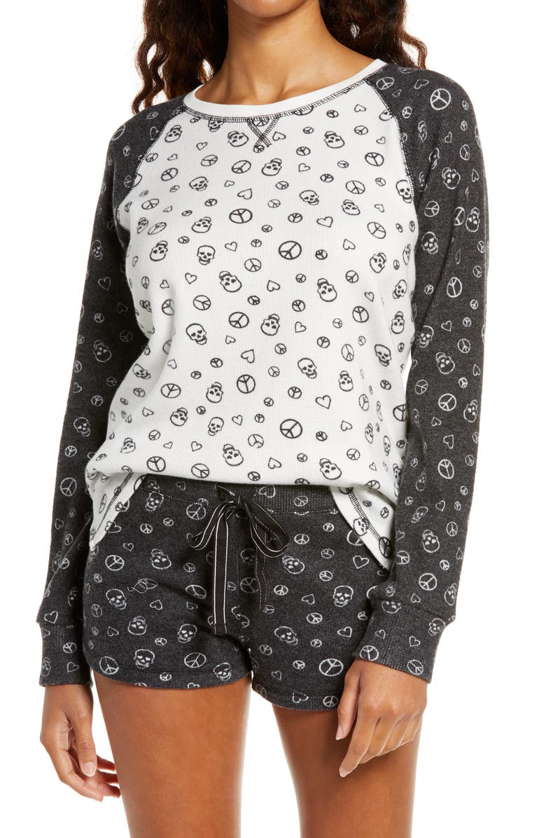 PJ Salvage Peace Long Sleeve Pajama Top | Nordstromrack