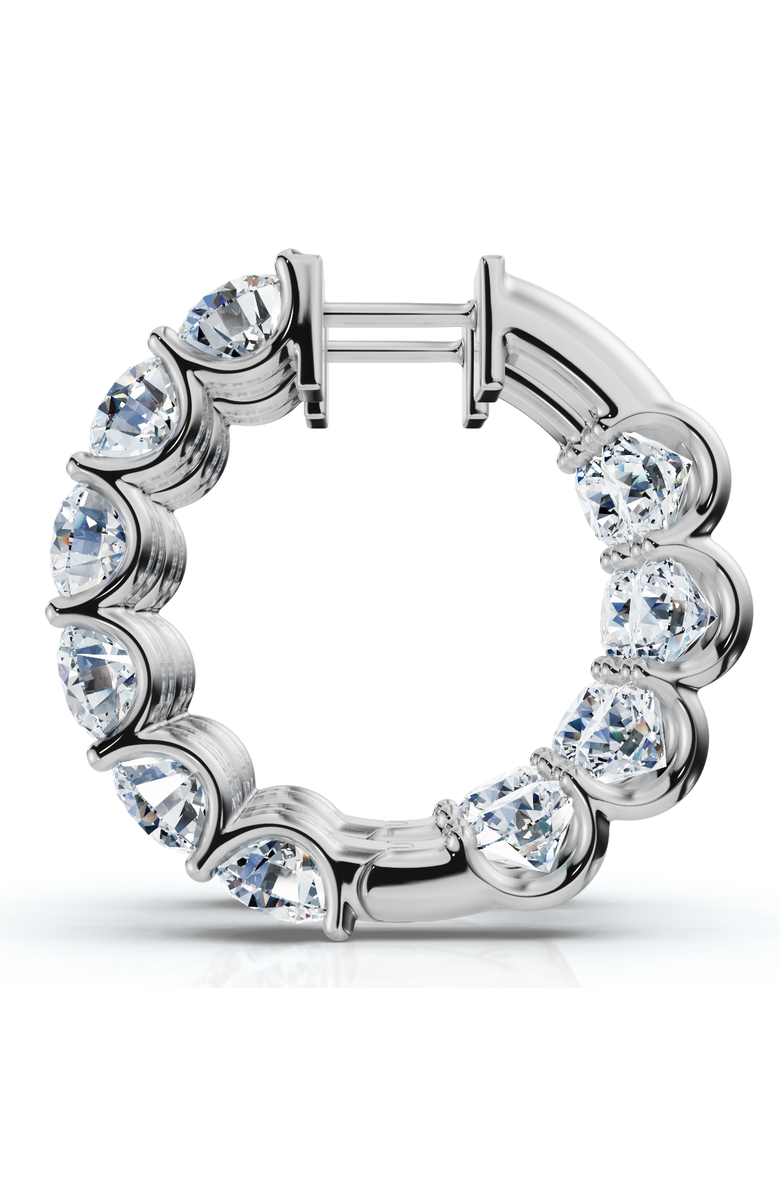 Bliss Diamond 5Ct TW Diamond Inside Outside Hoops Earrings 14k Gold Lab ...