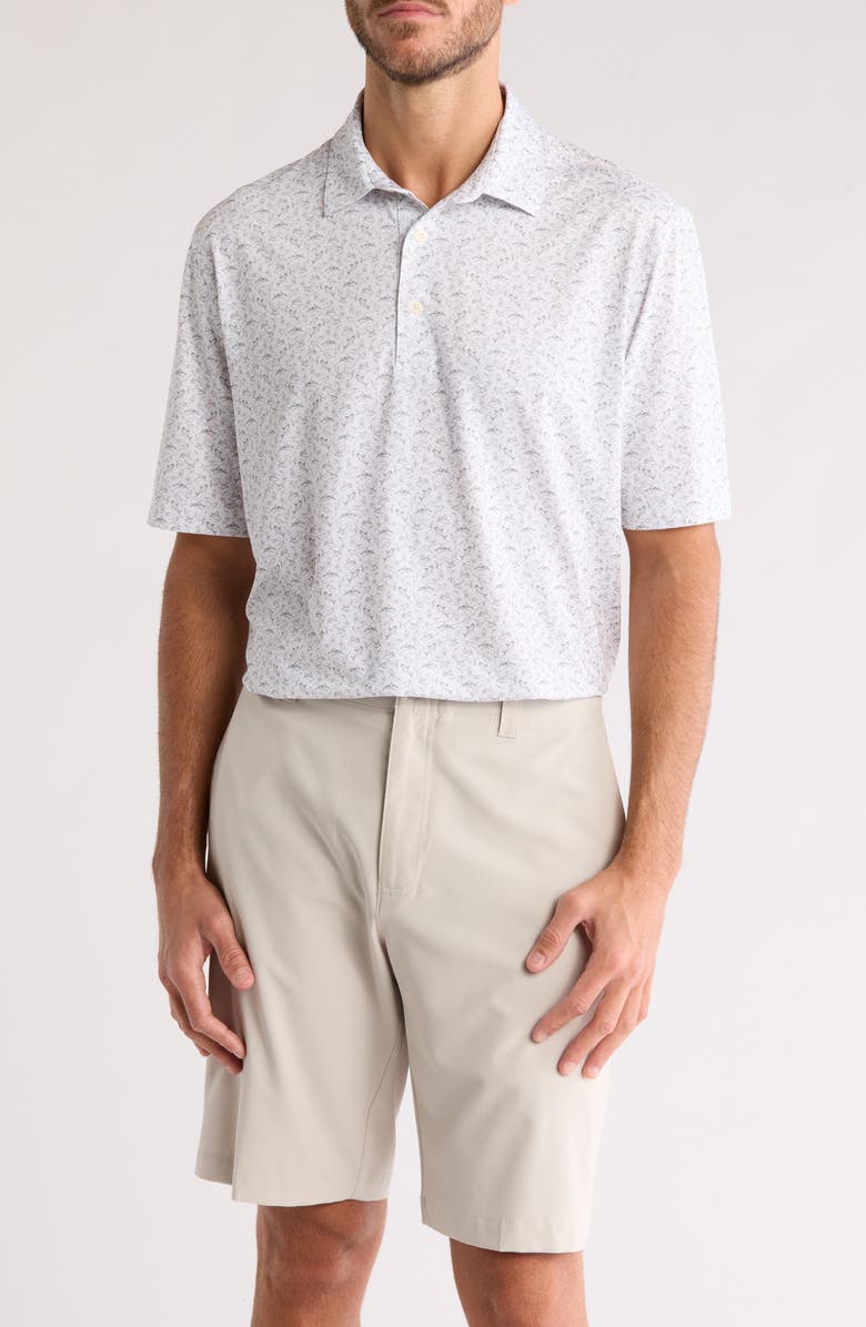 Greg Norman Shark Print Performance Stretch Golf Polo | Nordstromrack