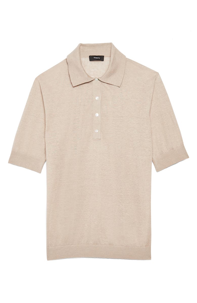 Theory Sag Harbor Linen Blend Polo | Nordstromrack