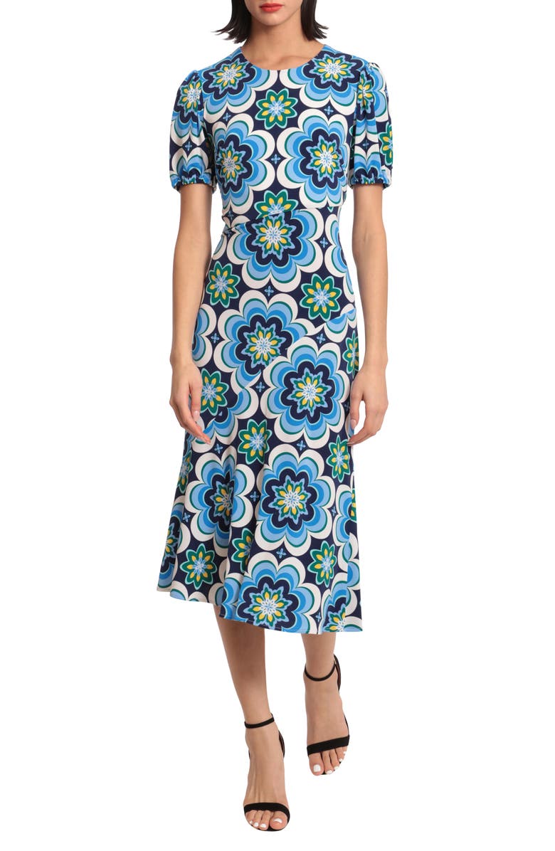 Donna Morgan Jewel Neck Short Sleeve Dress | Nordstromrack
