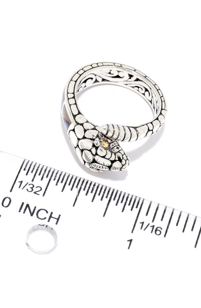 SAMUEL B. Sterling Silver & 18K Gold Abalone Snake Ring | Nordstromrack