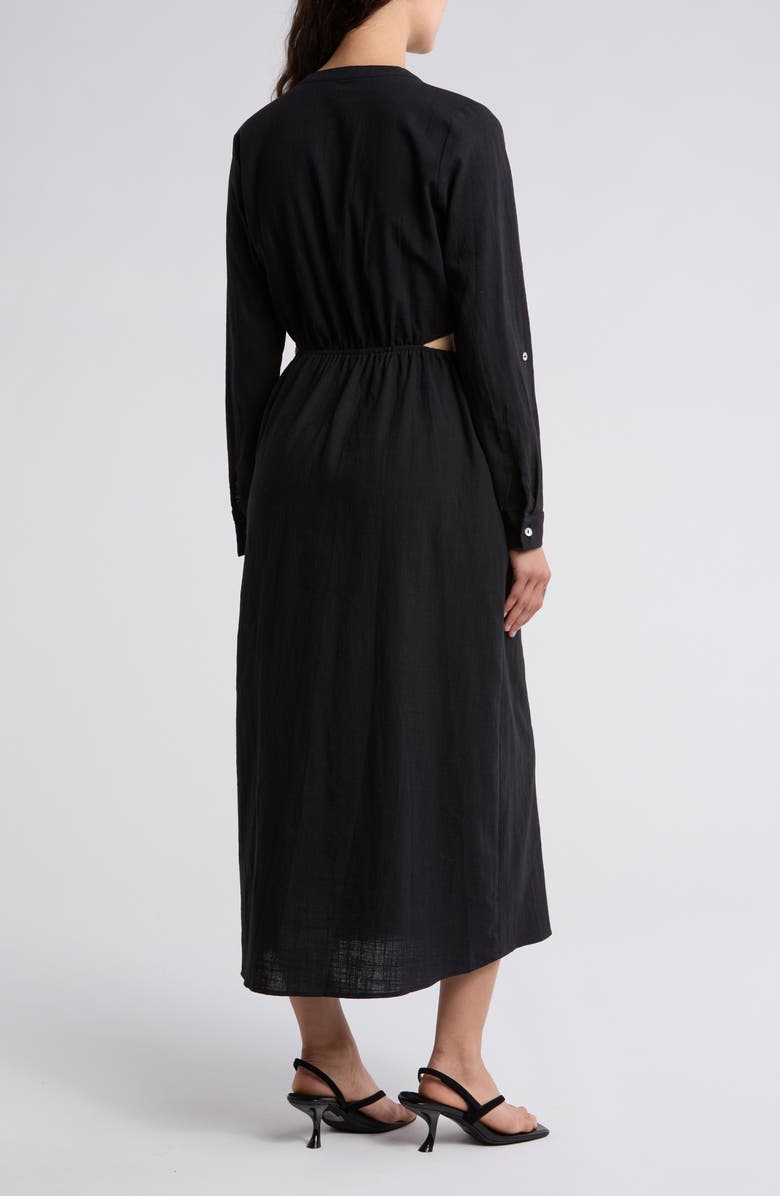 Lovestitch Cotton Cutout Button Front Dress | Nordstromrack