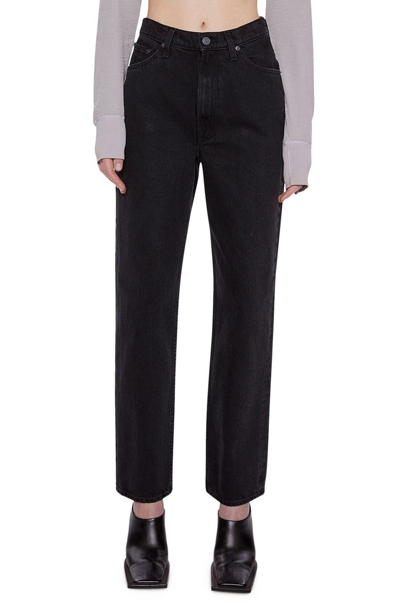 MOTHER Double Stack Hover High Waist Ankle Straight Leg Jeans ...