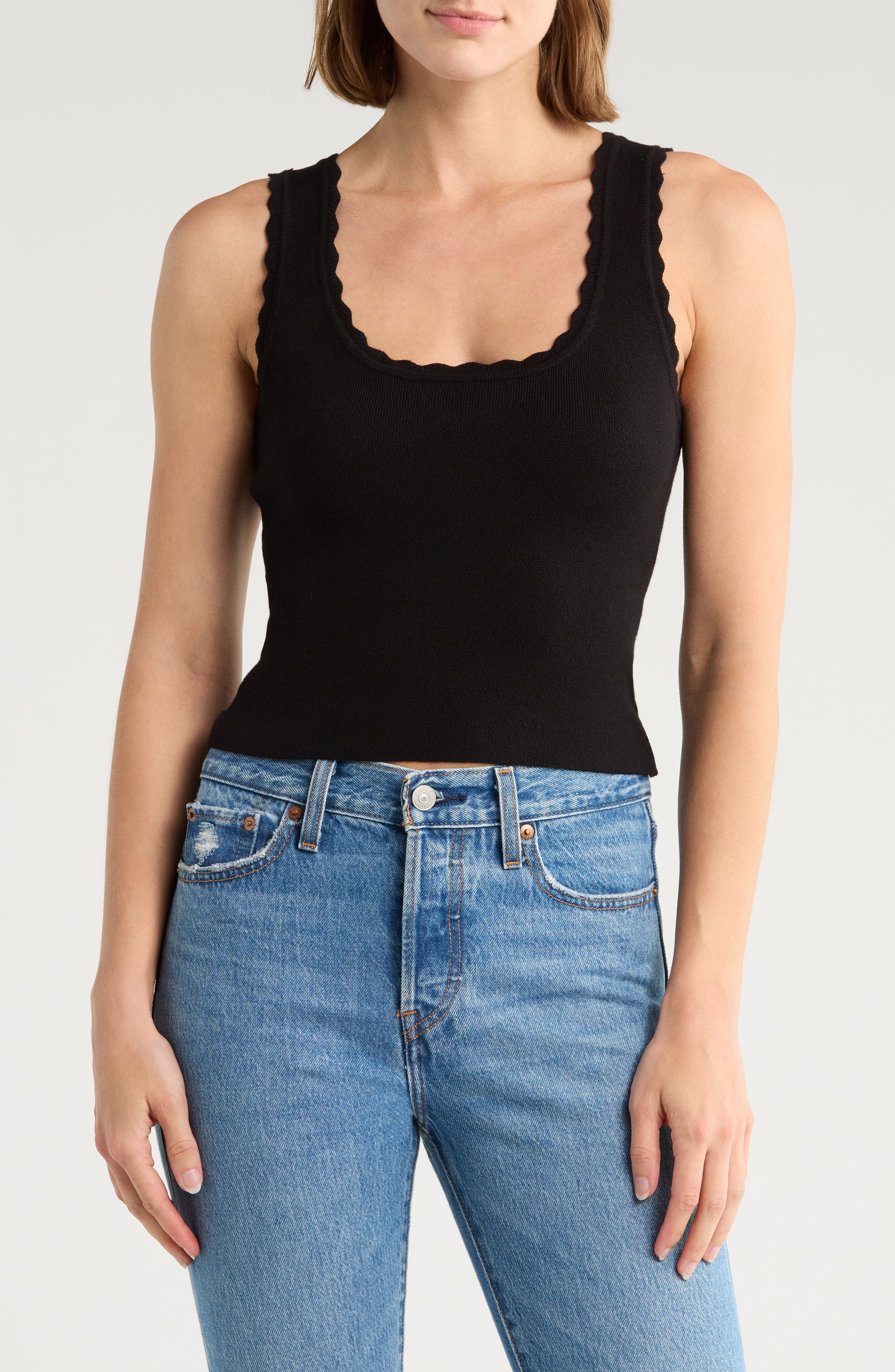 NSR Scalloped Knit Tank | Nordstromrack