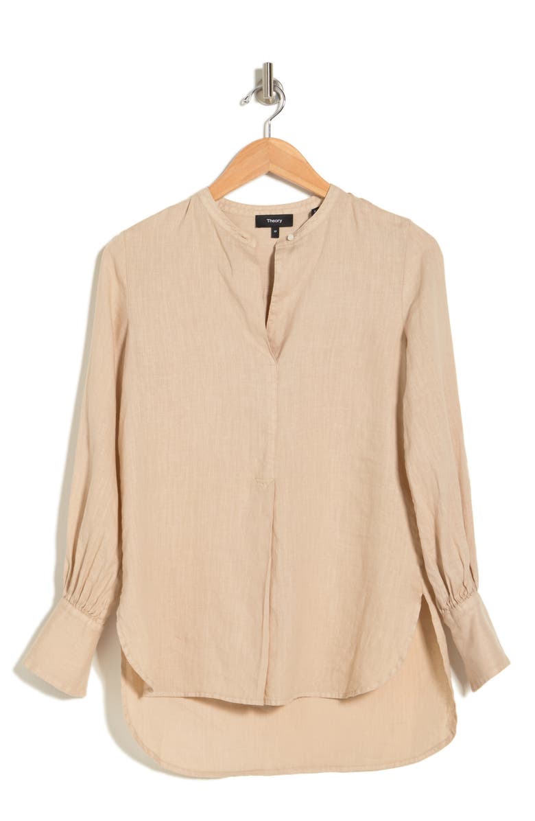 Theory Long Sleeve Linen Tunic | Nordstromrack