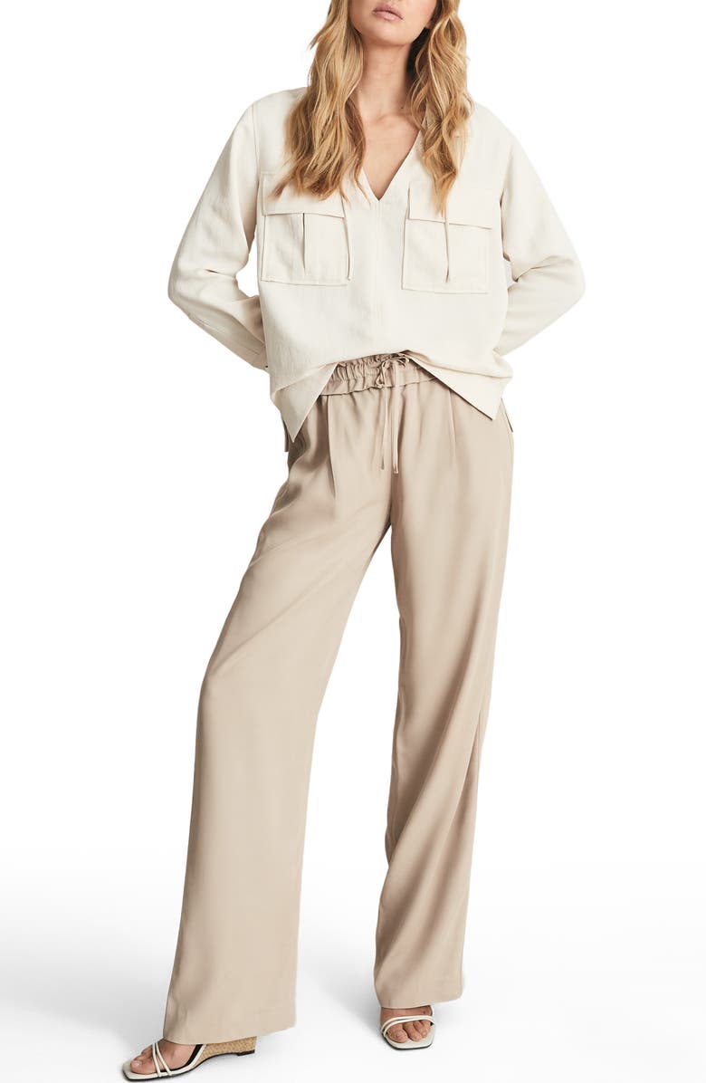 Reiss Fleur Tie Neck Top | Nordstromrack