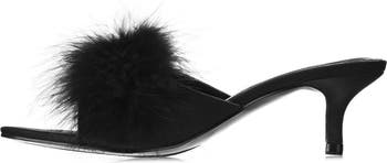 MeMoi Mona Marabou Feather Pump | Nordstrom