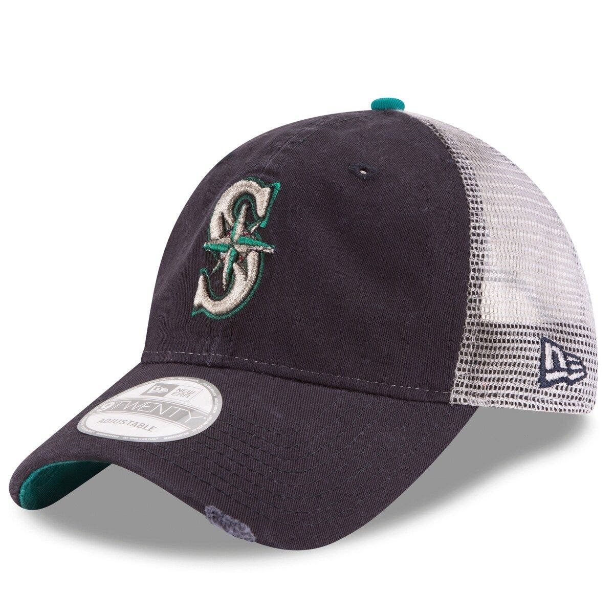 New Era Men's New Era Navy Seattle Mariners Team Rustic 9TWENTY Trucker ...