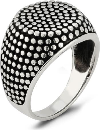 Yield of Men Sterlin Silver Dotted Signet Ring | Nordstromrack