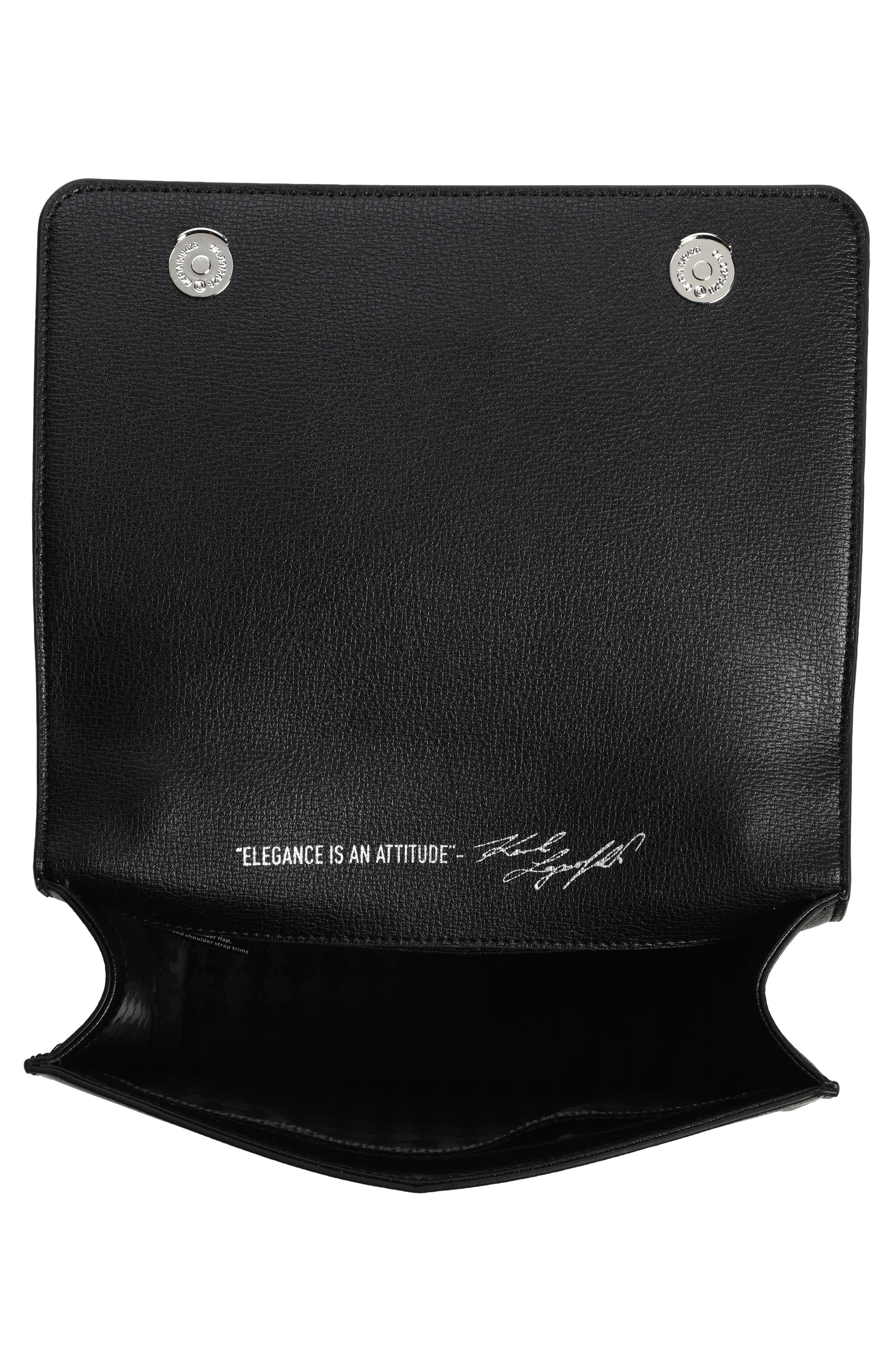 KARL LAGERFELD PARIS Simone Studded Top Handle Leather Bag | Nordstromrack