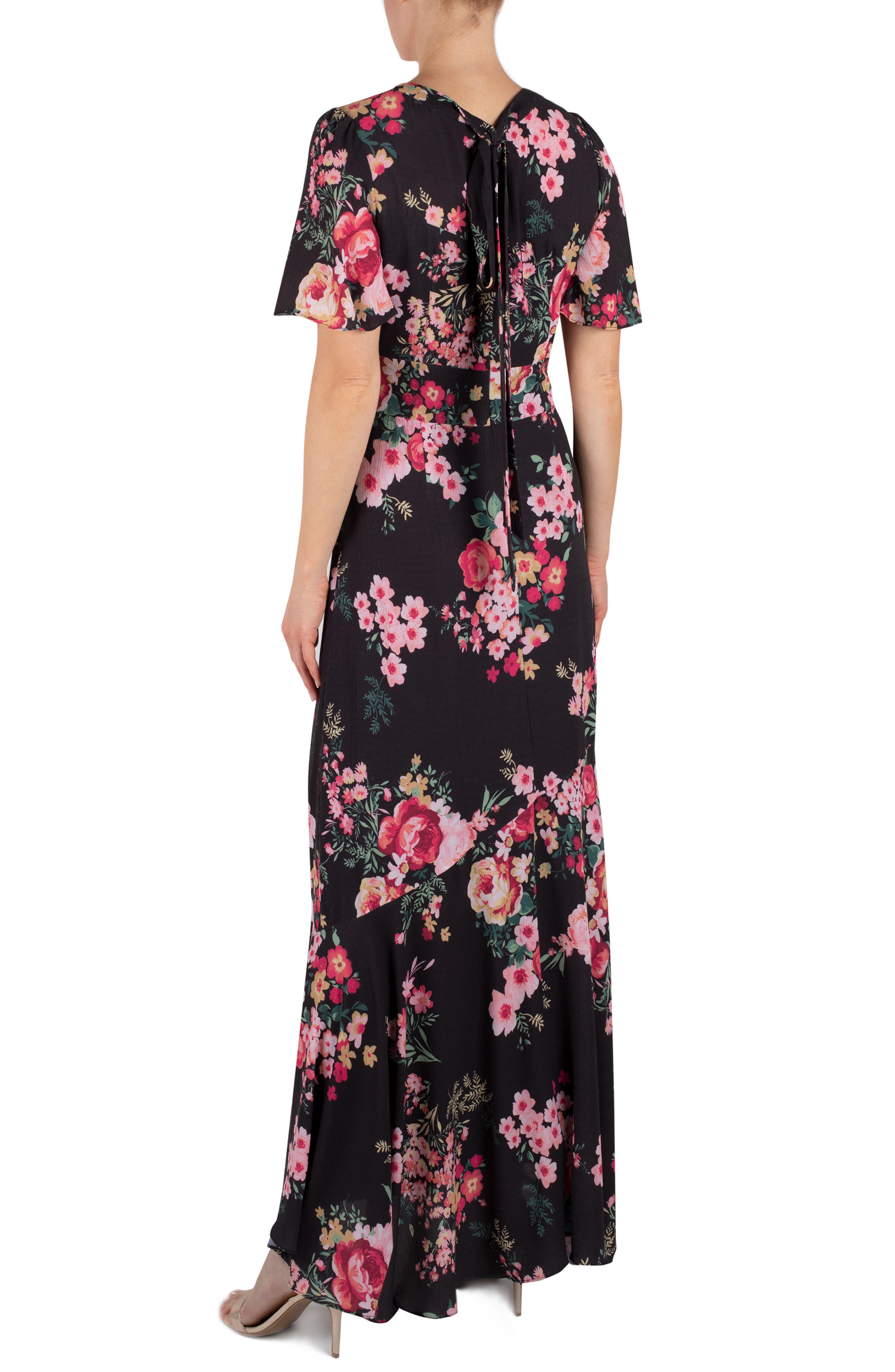 Julia Jordan Floral Short Sleeve Maxi Dress | Nordstromrack