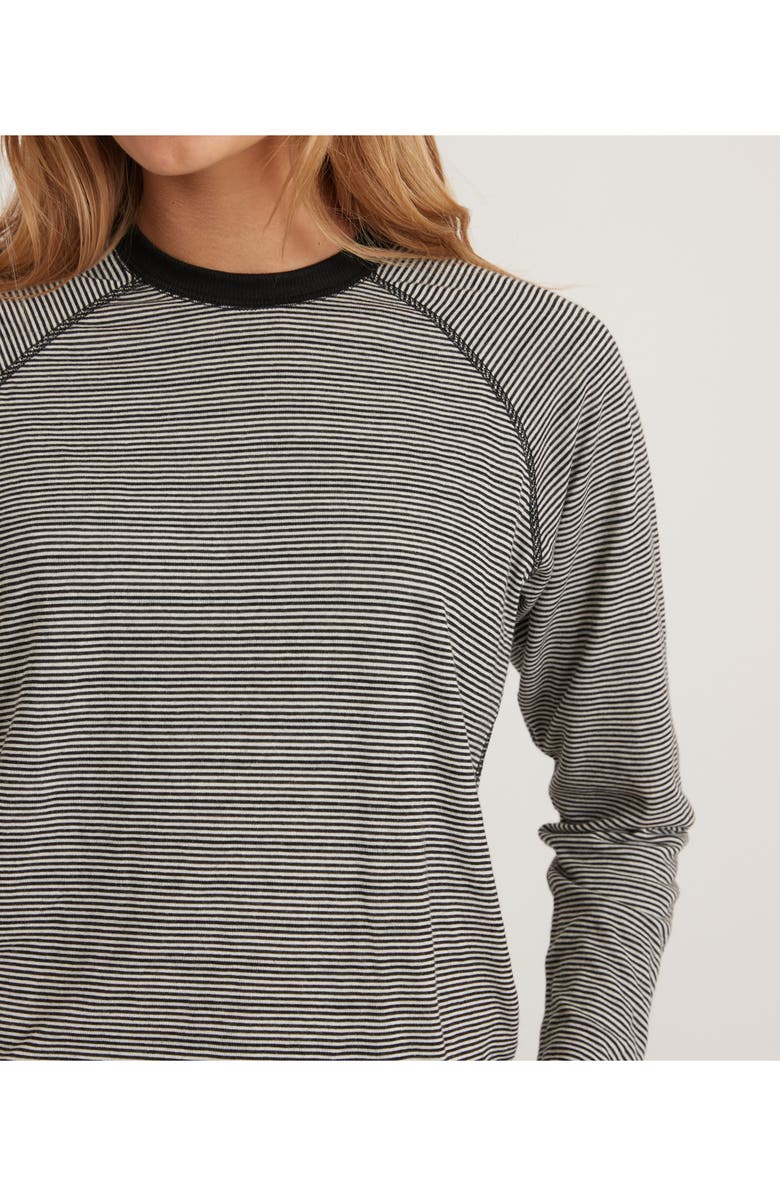 Marine Layer Stripe Reversible Raglan Sweatshirt | Nordstromrack