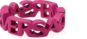 Versace Painted Signature Logo Ring | Nordstromrack