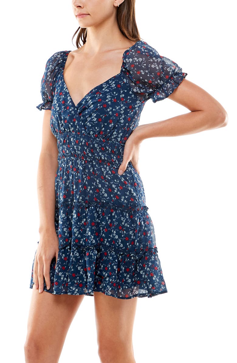 Row A Tiered Ruffle Mini Dress | Nordstromrack