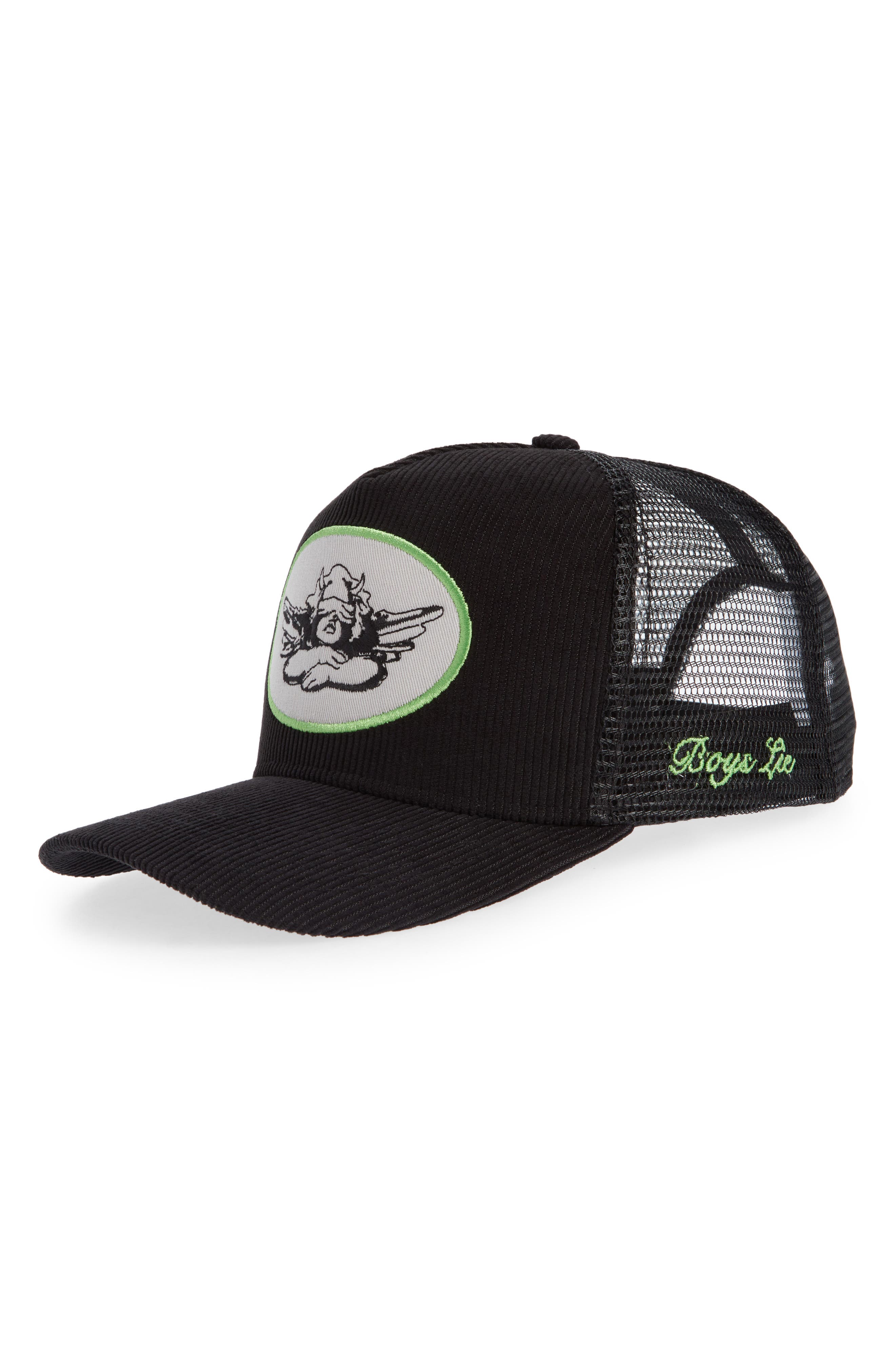 BOYS LIE Angel Patch Corduroy Trucker Hat | Nordstromrack