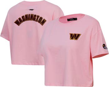 PRO STANDARD Women's Pro Standard Pink Washington Commanders Cropped ...