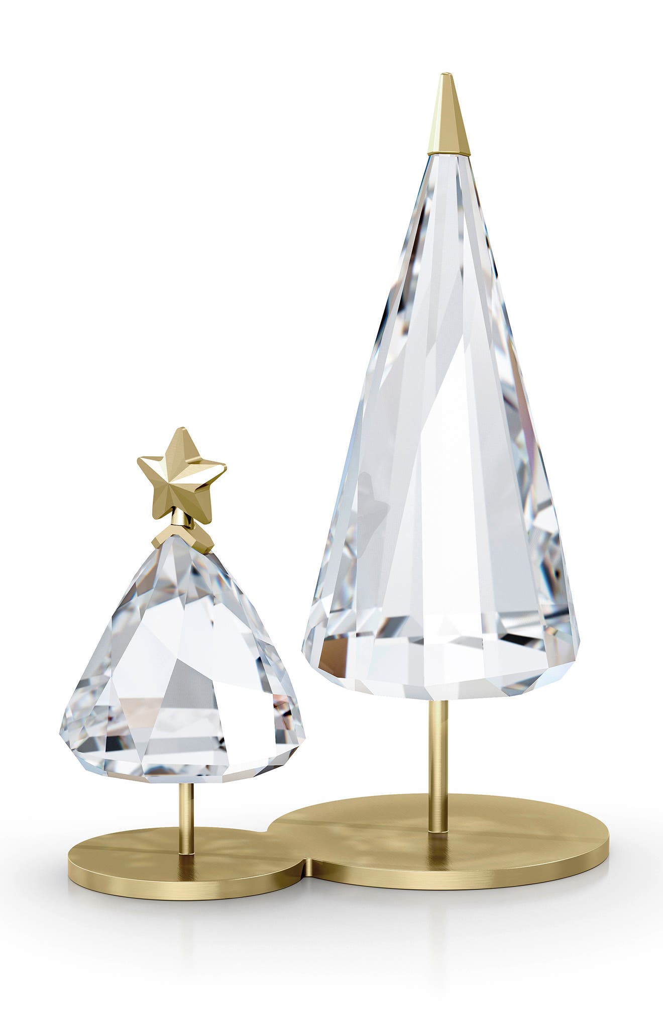 Swarovski Set of 2 Crystal Christmas Trees | Nordstrom