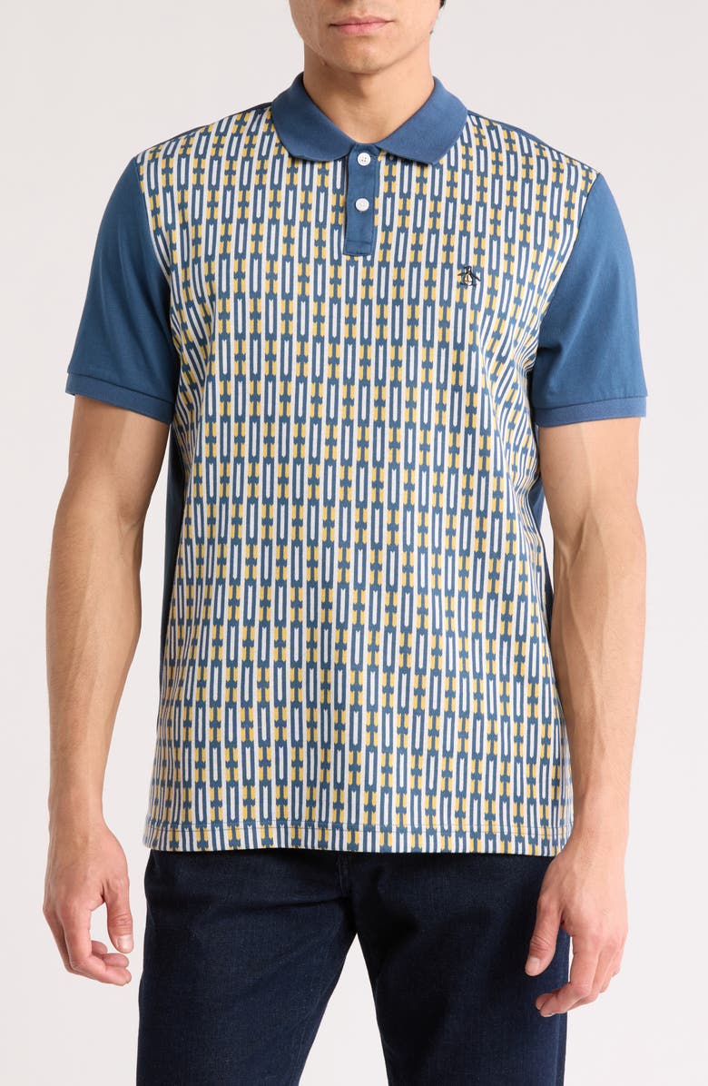 Original Penguin Geometric Cotton Jacquard Polo | Nordstromrack