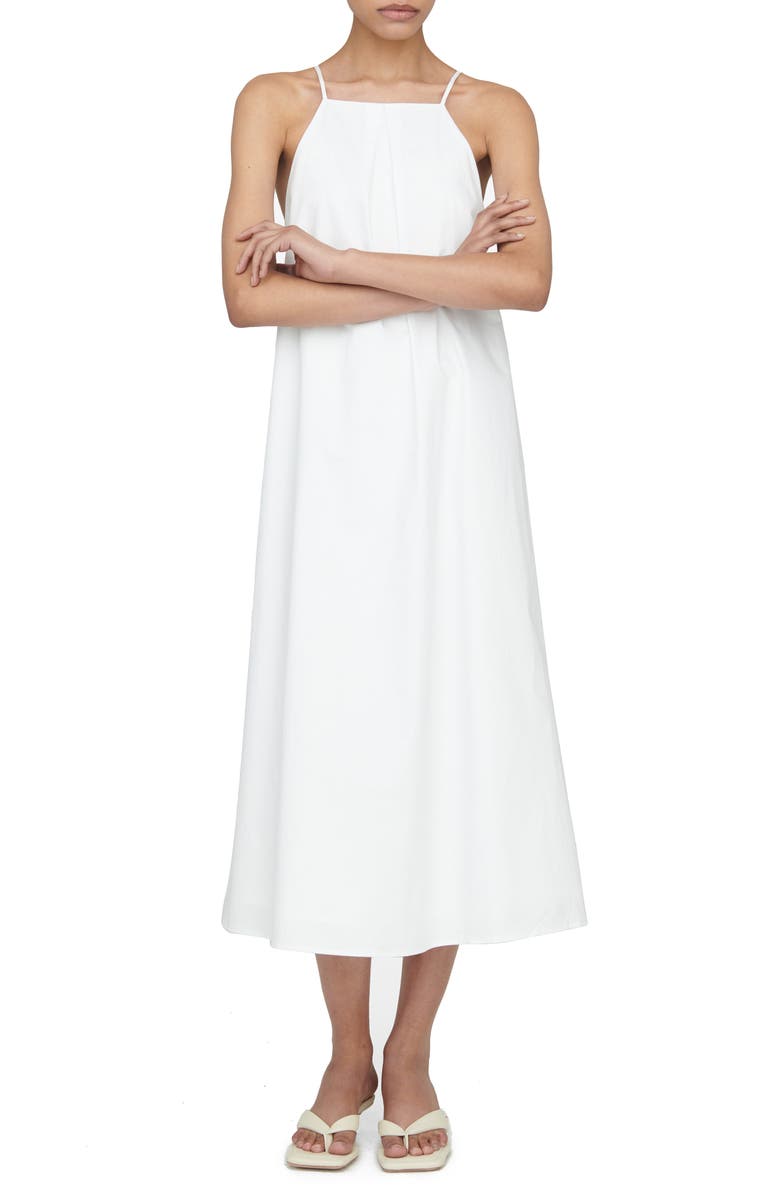ANINE BING Bree Halter Neck Cotton Dress | Nordstromrack