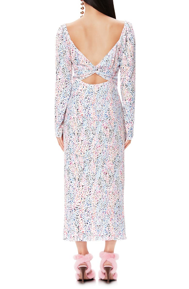 AFRM Jonael Spatter Print Long Sleeve Dress | Nordstrom
