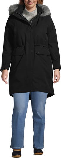 Lands' End Expedition Waterproof Down Winter Parka with Faux Fur Hood ...