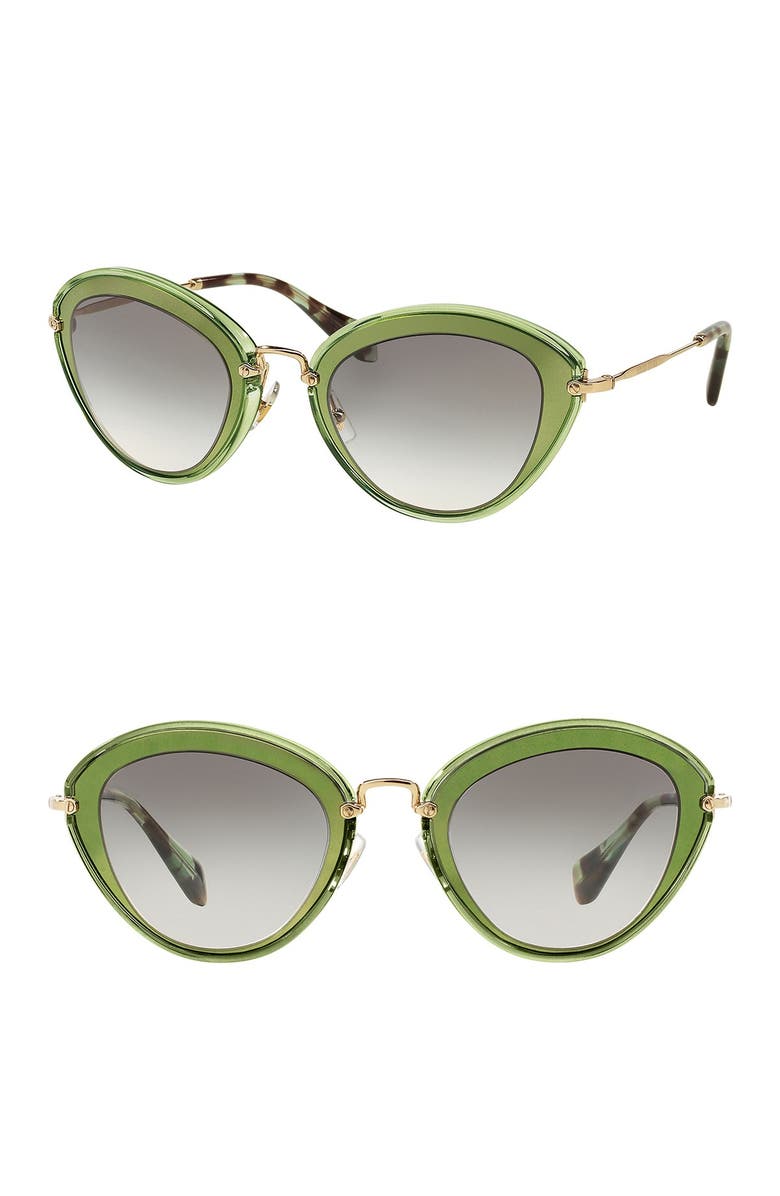 Miu Miu Women's Steel 52mm Cat Eye Sunglasses | Nordstromrack