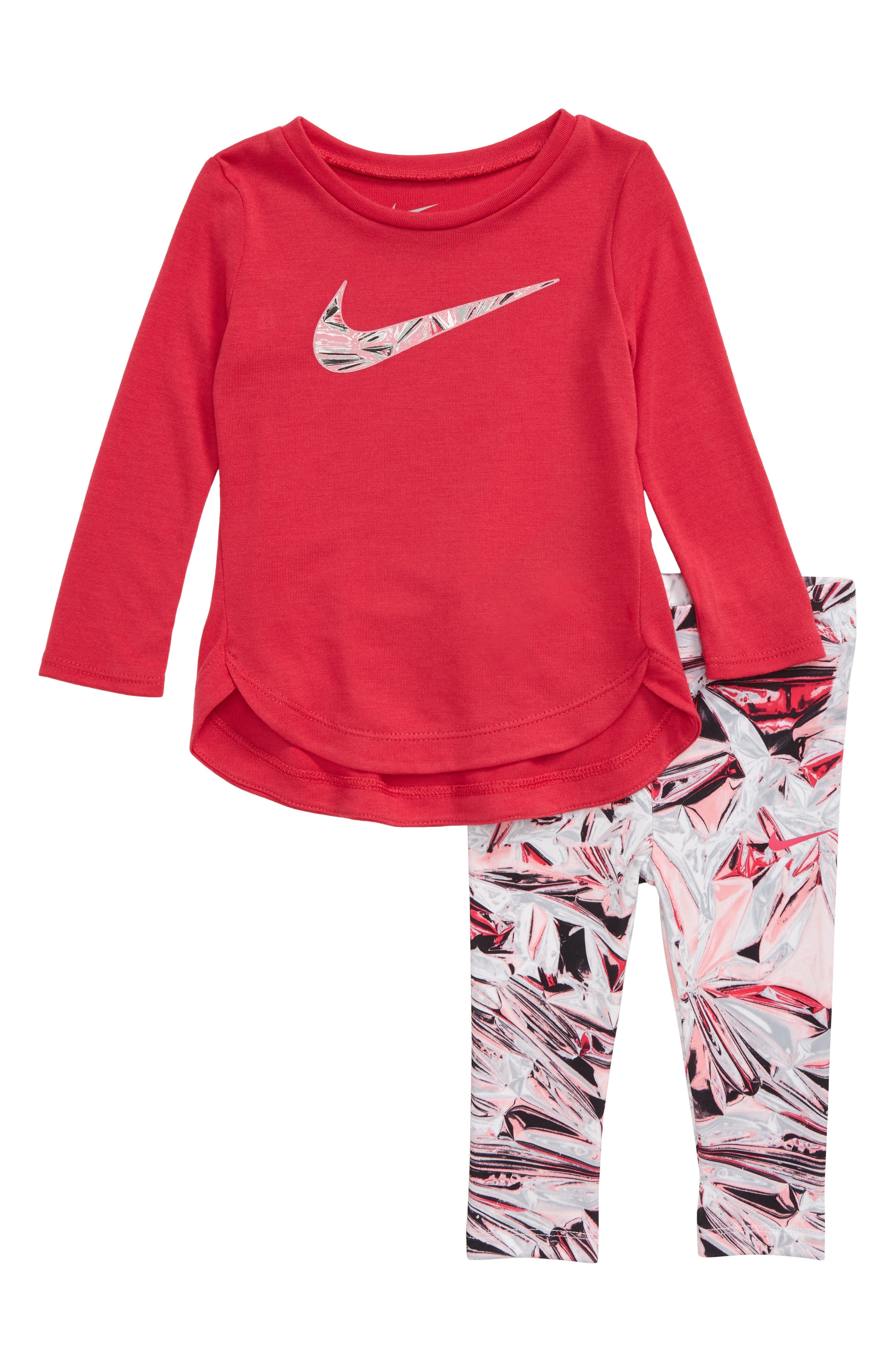 Nike Mylar Swirl Dri-FIT Tunic & Leggings Set | Nordstrom