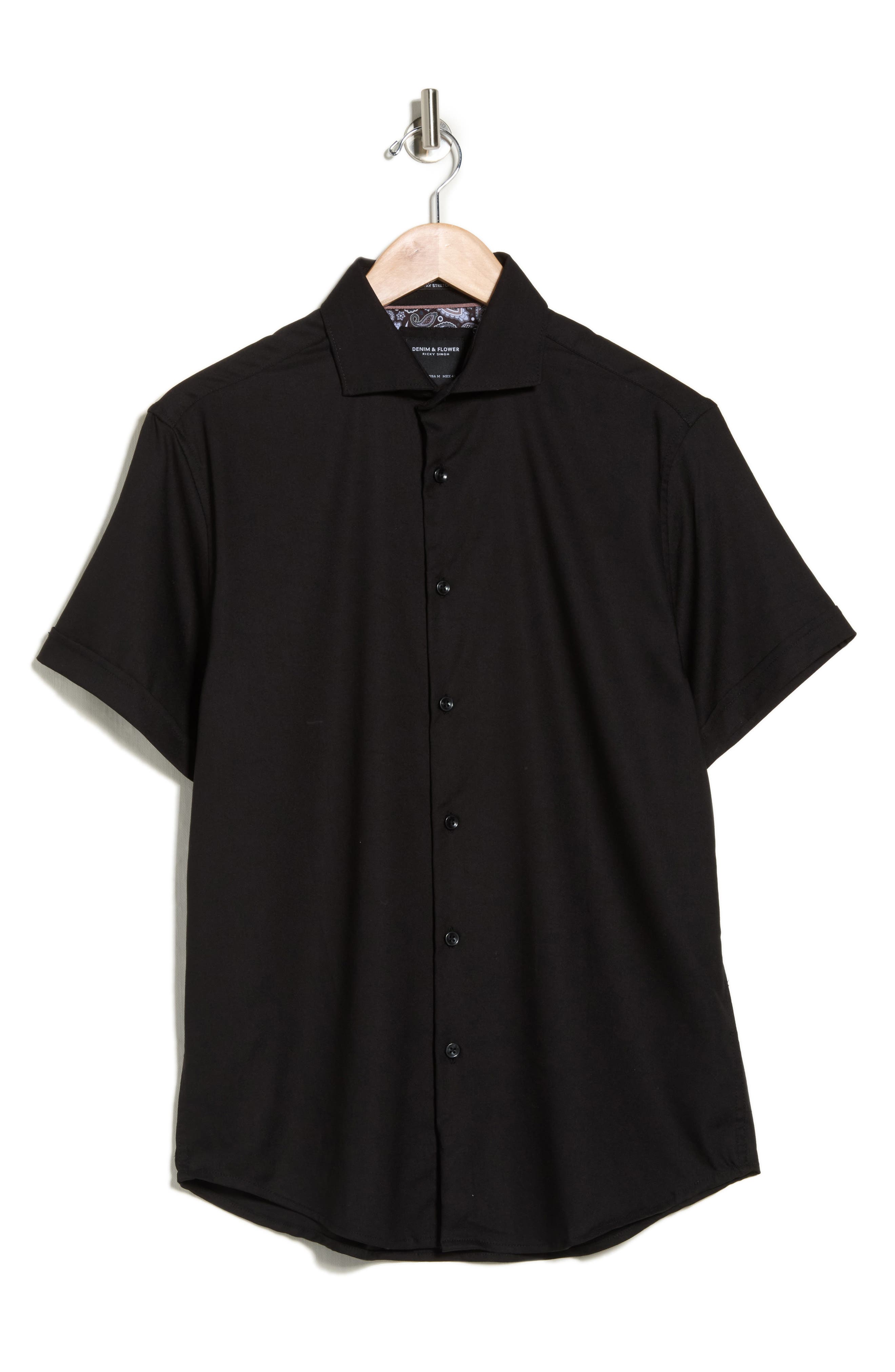 DENIM AND FLOWER Short Sleeve Button-Up Shirt | Nordstromrack