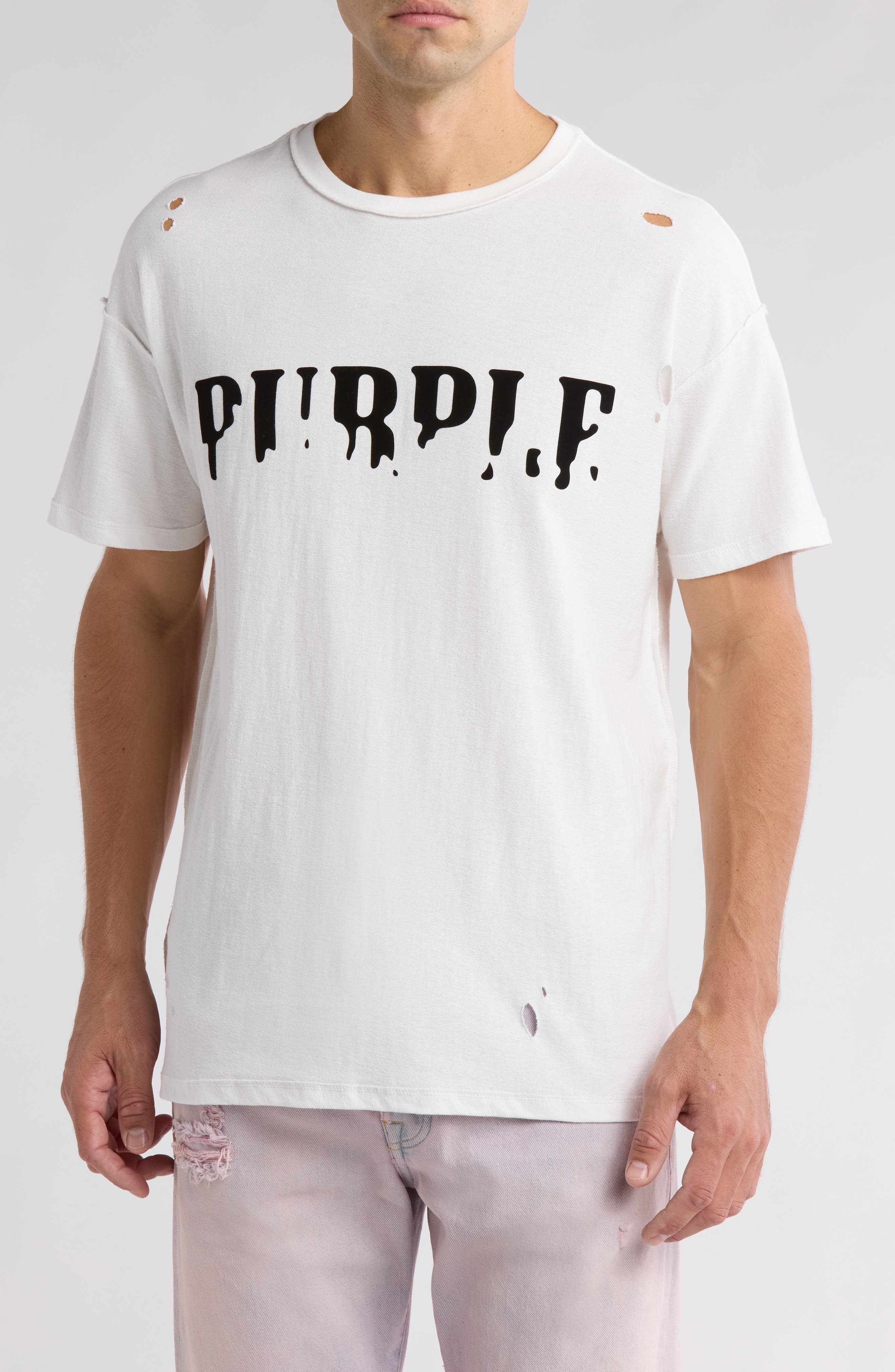 PURPLE BRAND Text Inside Out Logo Graphic T-Shirt | Nordstromrack