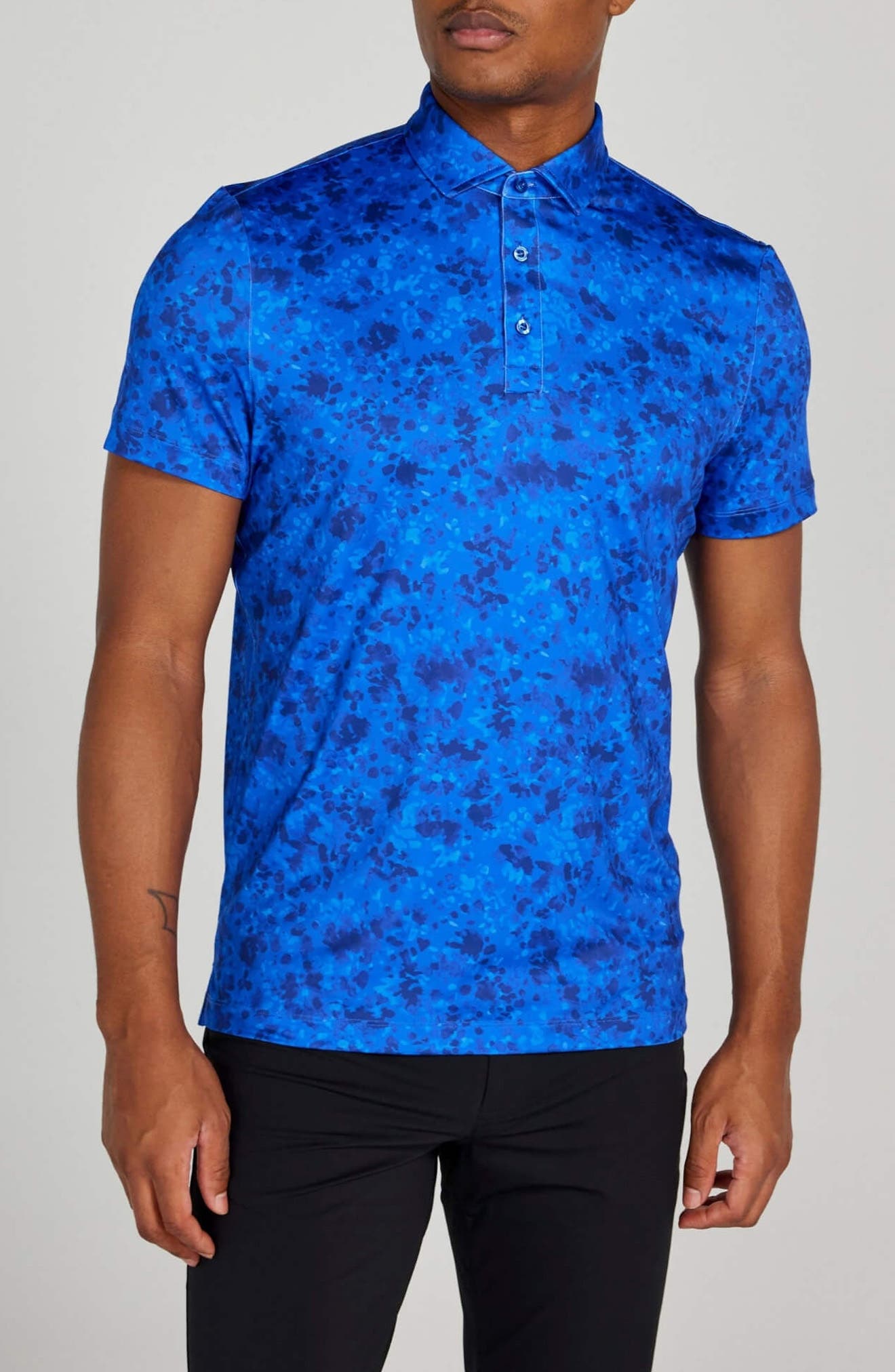 Redvanly Surry Spatter Print Performance Golf Polo | Nordstromrack