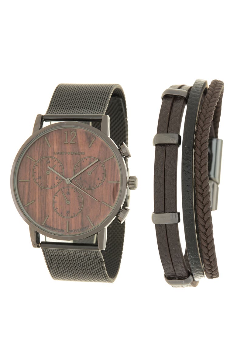 Lucky Brand Jacob Mesh Strap Watch, 40mm | Nordstromrack