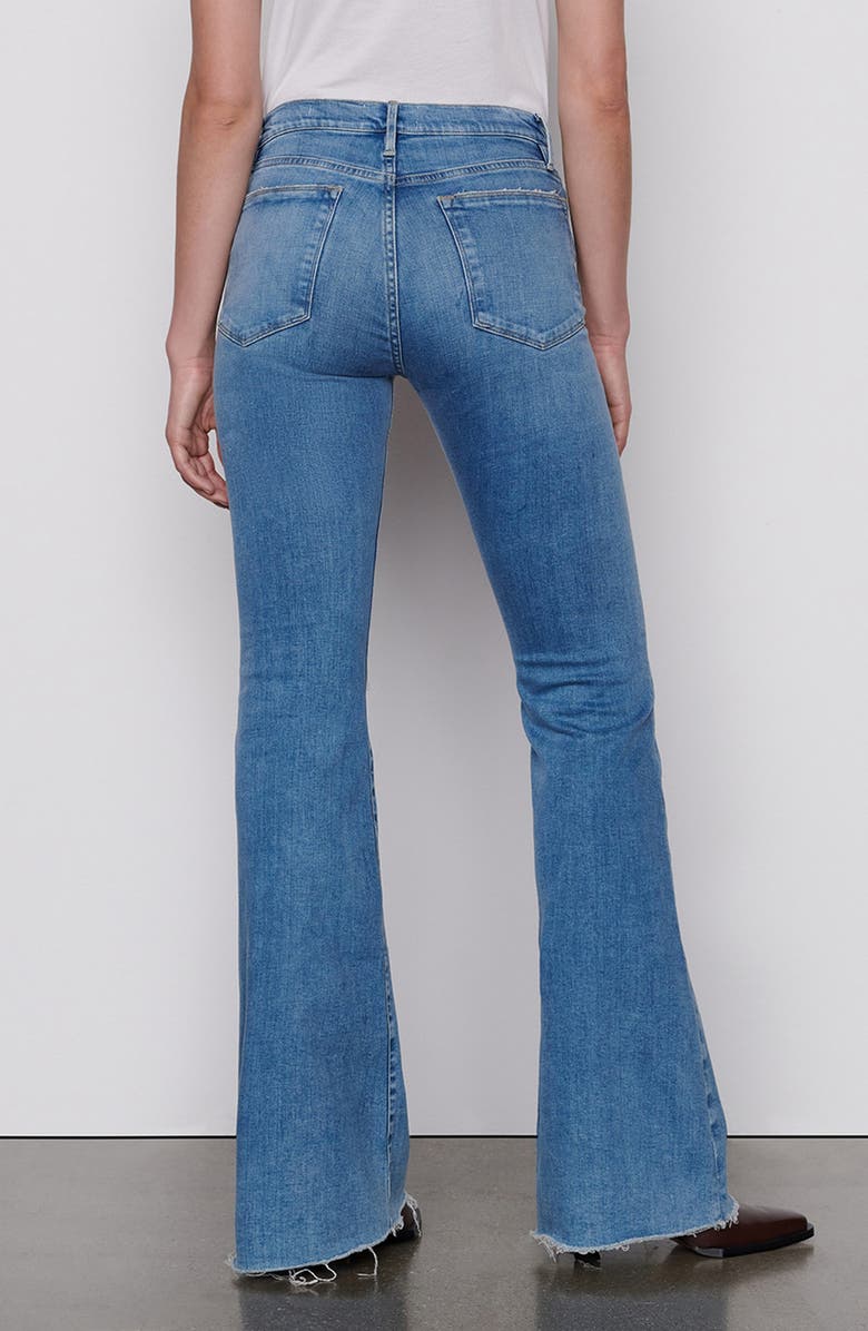 FRAME Le High (Bio)degradable Flare Degradable Organic Cotton Jeans ...