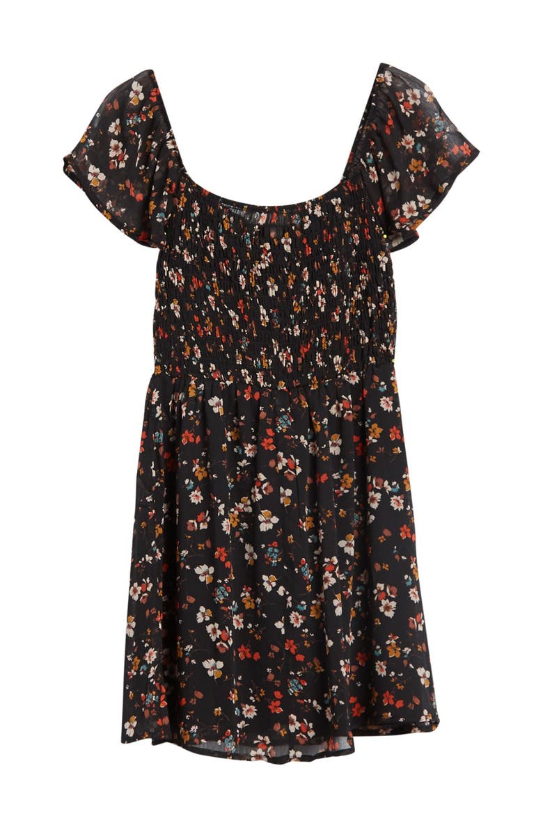 Row A Floral Smocked Mini Dress | Nordstromrack
