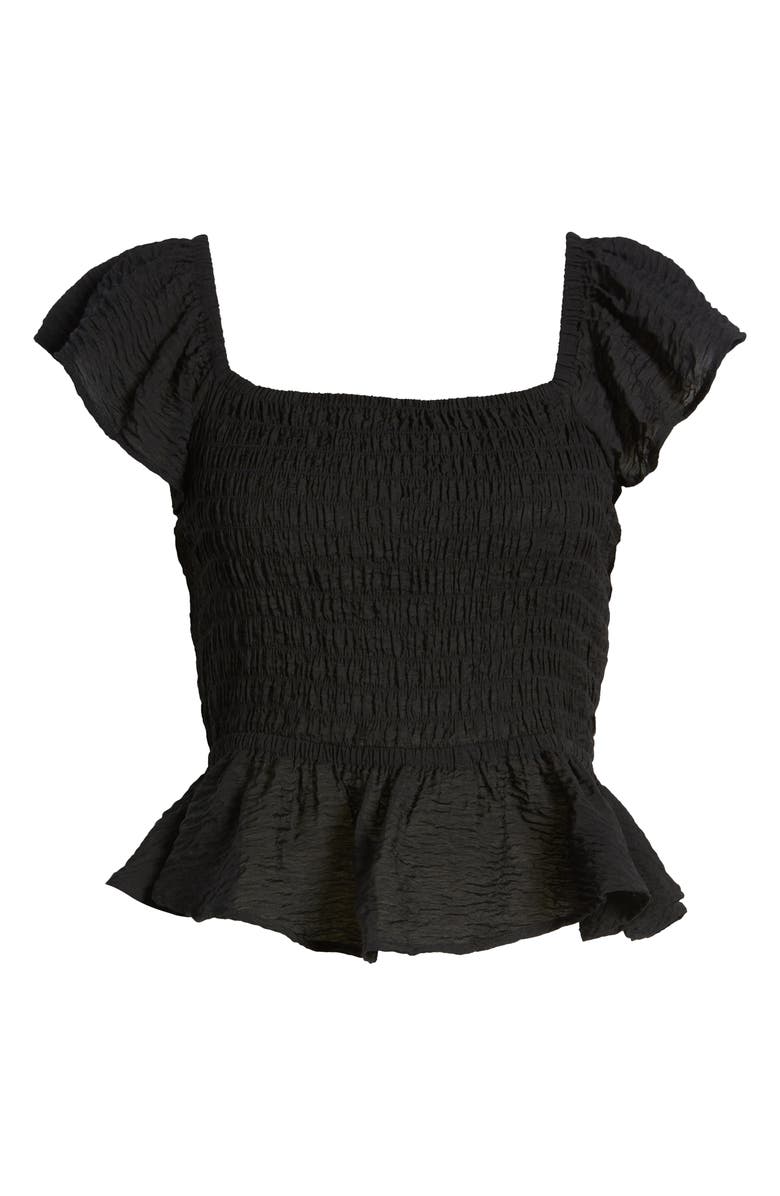 Open Edit Smocked Peplum Top | Nordstromrack