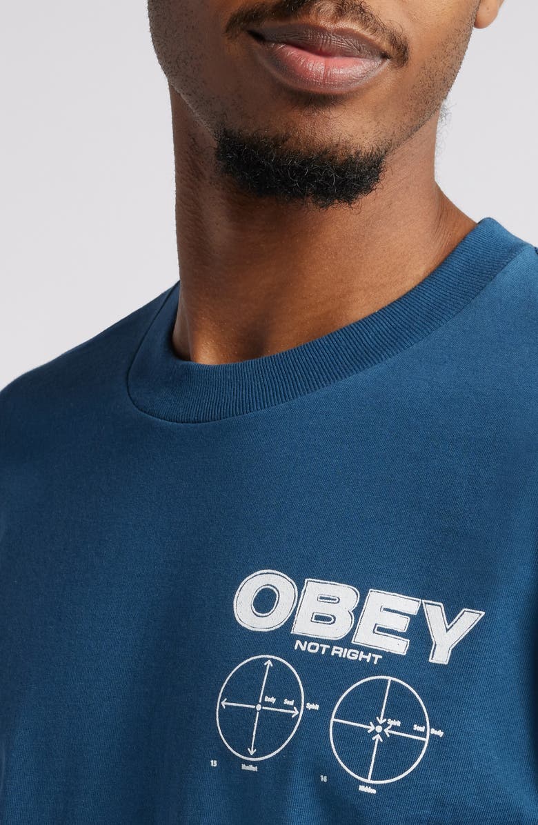 Obey Not Right Cotton Graphic T-Shirt | Nordstromrack